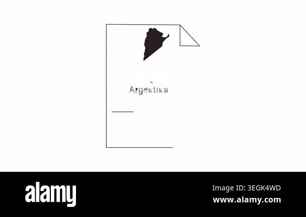 A simple graphic illustration of a document featuring the outline of ...