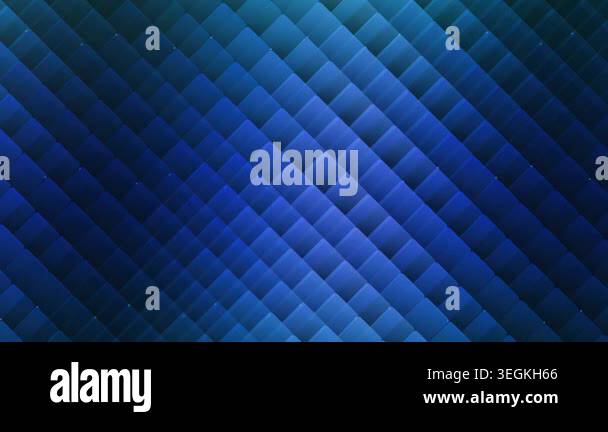 Abstract gradient squares pattern background loop with shifting blue ...