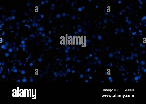 blue bokeh black background. christmas background Stock Video Footage ...