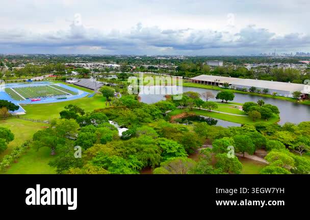 Aerial Miami Tropical Park 4k 2026 Stock Video Footage - Alamy