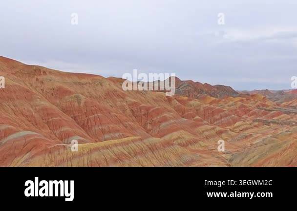 Gansu, China. April 28,2026: Footage of the tourists sightseeing along ...