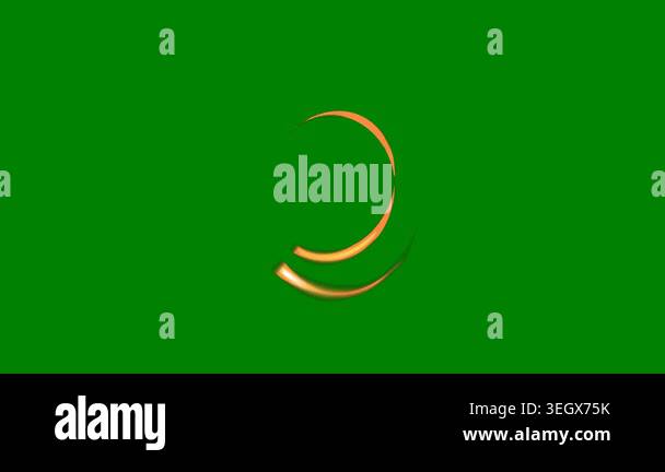 golden 3 d number 6 symbol on a green background - 3 d Stock Video ...