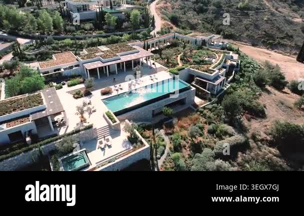 Resort masterplan blending architecture and landscape with terraced ...