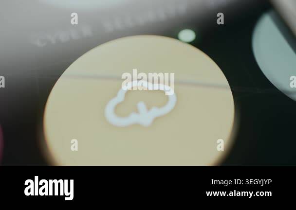 Cloud storage icon for data management Stock Video Footage - Alamy