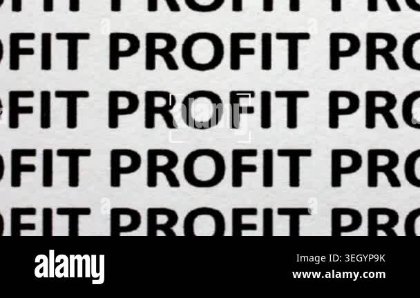 Repeated Profit Text Background for Business and Financial Growth ...