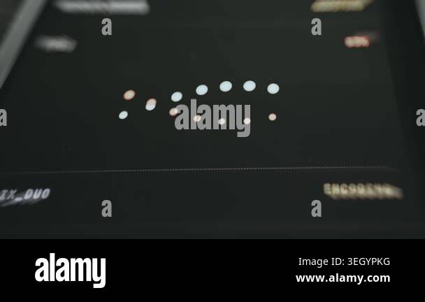 Visual indicator, loading animation consisting of dots Stock Video ...