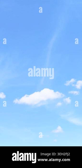 Beautiful blue sky background with white clouds on a clear sunny day ...