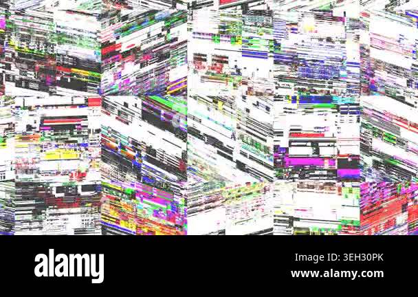 An abstract background featuring a digital glitch effect with distorted ...