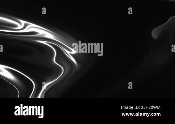 A mesmerizing abstract black and white liquid flow creates a dynamic ...