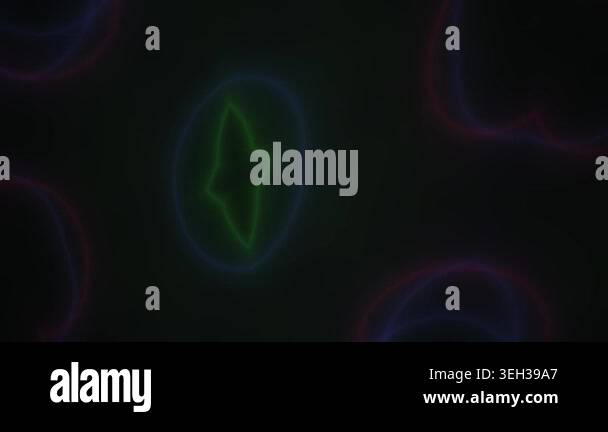 Green cells under a microscope lens Stock Video Footage - Alamy