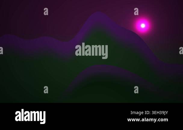 A dark mountain range under purple light Stock Video Footage - Alamy