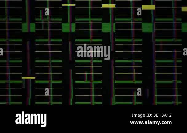 Multicolored digital waveforms on black Stock Video Footage - Alamy