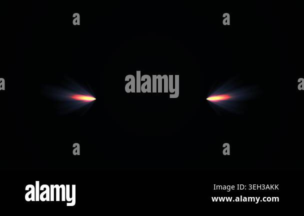 Glowing eyes on a dark background Stock Video Footage - Alamy