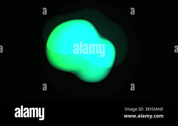 Glowing green cells under microscope Stock Video Footage - Alamy