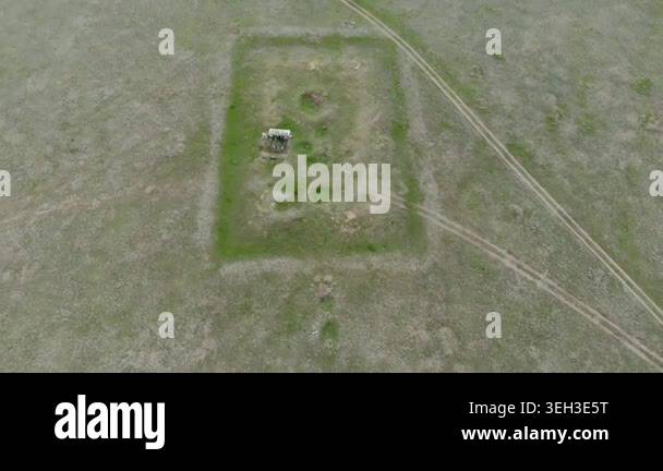 Ongi burial complex in Mongolia shows ancient stone circles and central ...