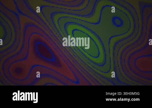 Vibrant abstract topographic map background Stock Video Footage - Alamy