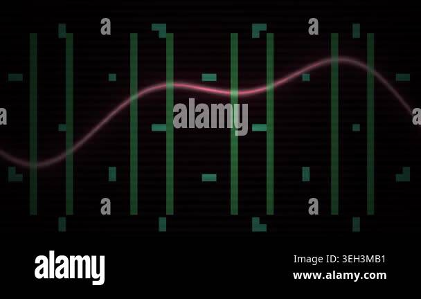 Animated graph with a wavy line Stock Video Footage - Alamy