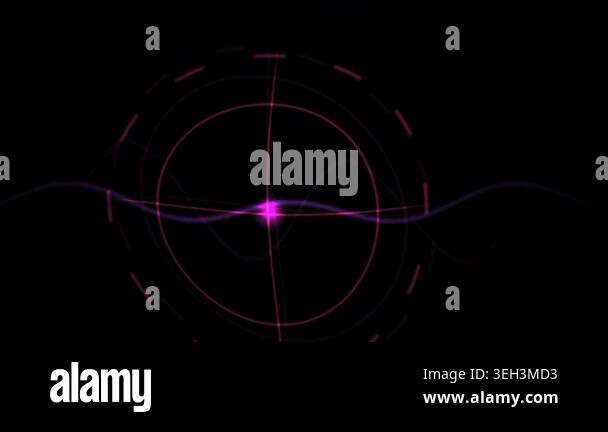 Animated digital waveform technology background with pink and blue ...