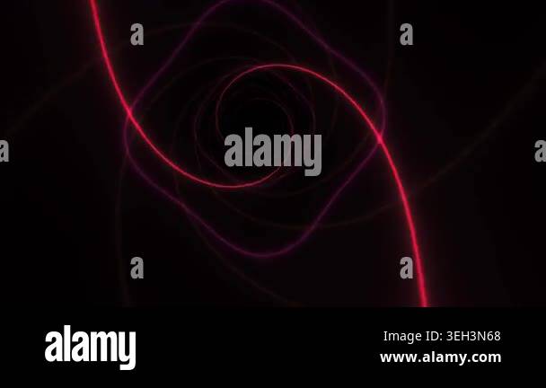 Neon light shapes glowing on dark Stock Video Footage - Alamy