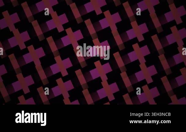 A repeating pattern of purple and brown pixels forming crosses on a ...
