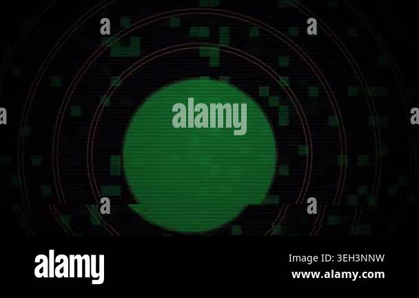 A futuristic circular design on black Stock Video Footage - Alamy