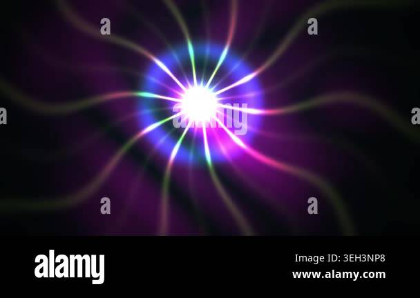 Animated purple light energy burst with lines Stock Video Footage - Alamy