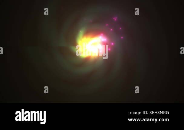 A bright colorful light in space Stock Video Footage - Alamy