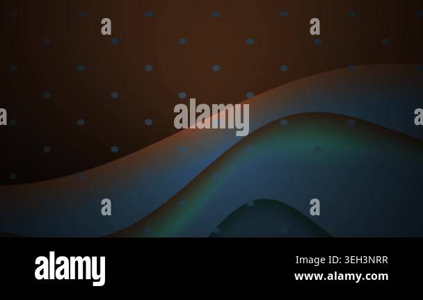 Abstract background with wavy lines and dots Stock Video Footage - Alamy