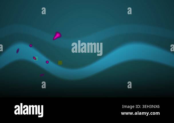 Digital wave background with colorful shapes Stock Video Footage - Alamy