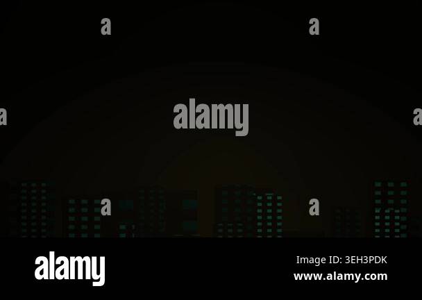 A city skyline illuminated by vibrant lights Stock Video Footage - Alamy