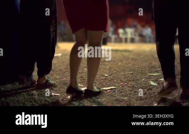 Drum leads halay dance at night wedding in Sivas Turkey with rhythm ...