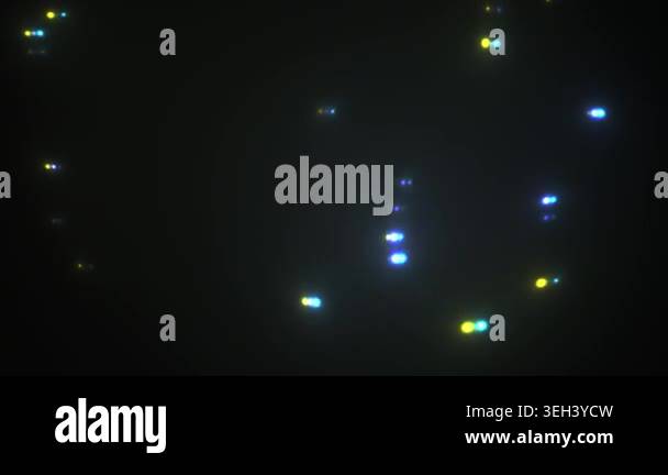Glowing dots on a dark background Stock Video Footage - Alamy