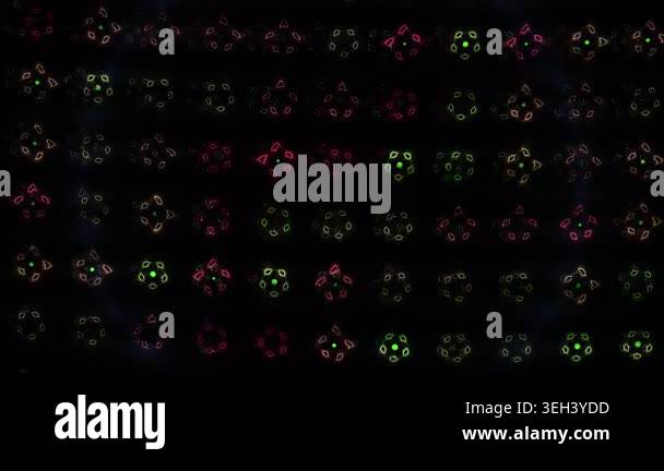 Glowing dots on black background animation Stock Video Footage - Alamy