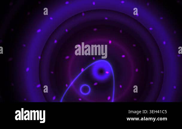 Animated sequence of glowing purple spiral galaxy Stock Video Footage ...