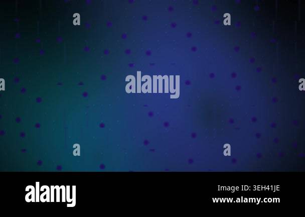 Dark blue background with small dots Stock Video Footage - Alamy