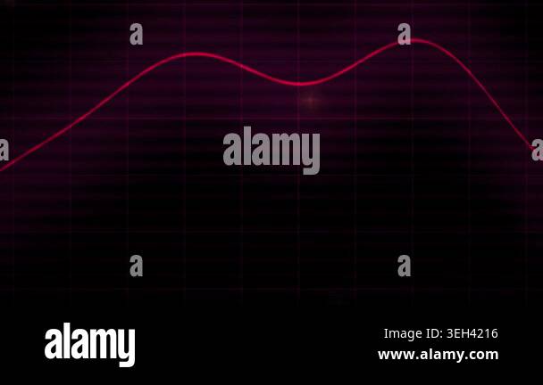 Animated digital wave form on black Stock Video Footage - Alamy