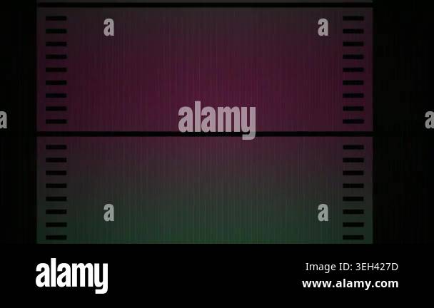 Film strip with purple, black, and green gradient Stock Video Footage ...