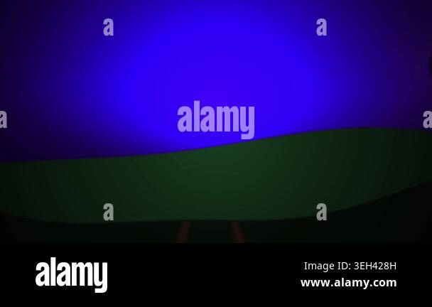 Glowing blue light on dark landscape Stock Video Footage - Alamy