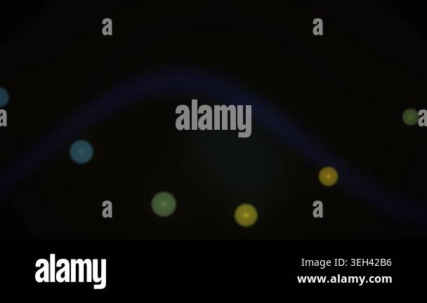 Glowing dots on dark background animation Stock Video Footage - Alamy
