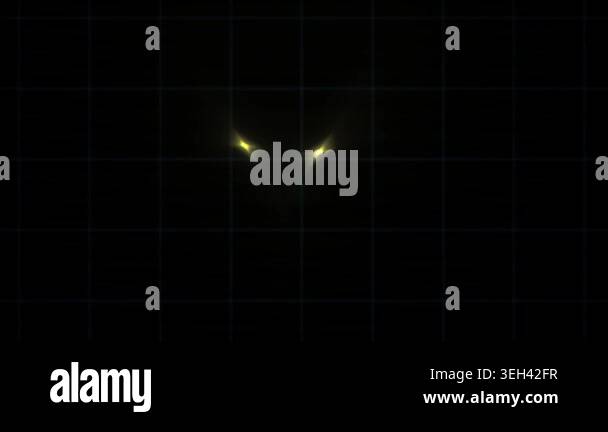 Glowing eyes on a dark background Stock Video Footage - Alamy