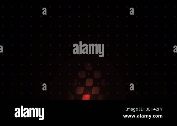 Sequence of glowing dots in dark background Stock Video Footage - Alamy