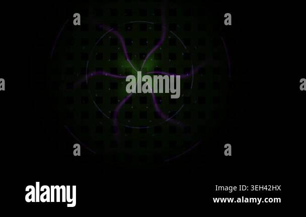 Glowing green light effect on black Stock Video Footage - Alamy
