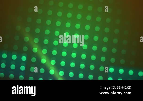 Glowing green dots arranged in rows on a dark background Stock Video ...
