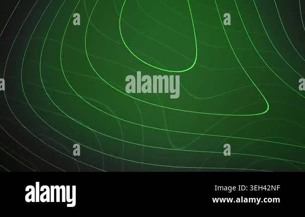 Abstract green lines on dark background Stock Video Footage - Alamy