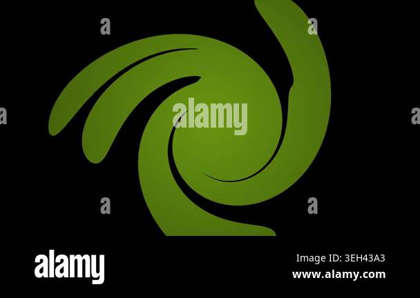 Abstract shapes in green color Stock Video Footage - Alamy