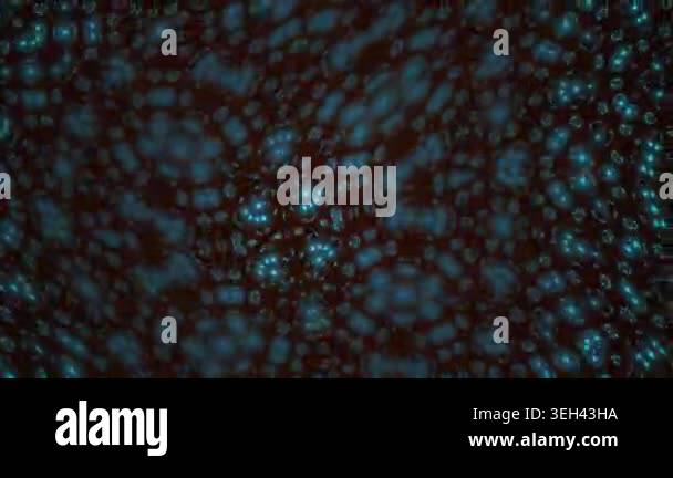 Glowing blue cells under microscope Stock Video Footage - Alamy