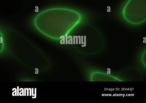 Glowing green cells under microscope Stock Video Footage - Alamy
