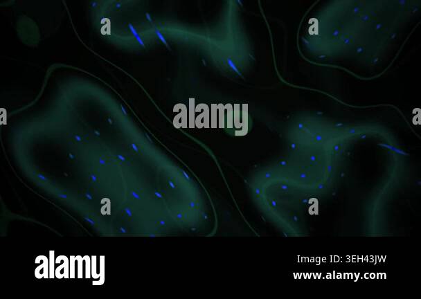Glowing green cells under microscope Stock Video Footage - Alamy
