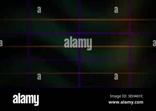 Vibrant multicolored grid lines on dark Stock Video Footage - Alamy