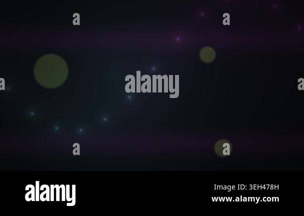 Glowing bokeh lights on dark background Stock Video Footage - Alamy
